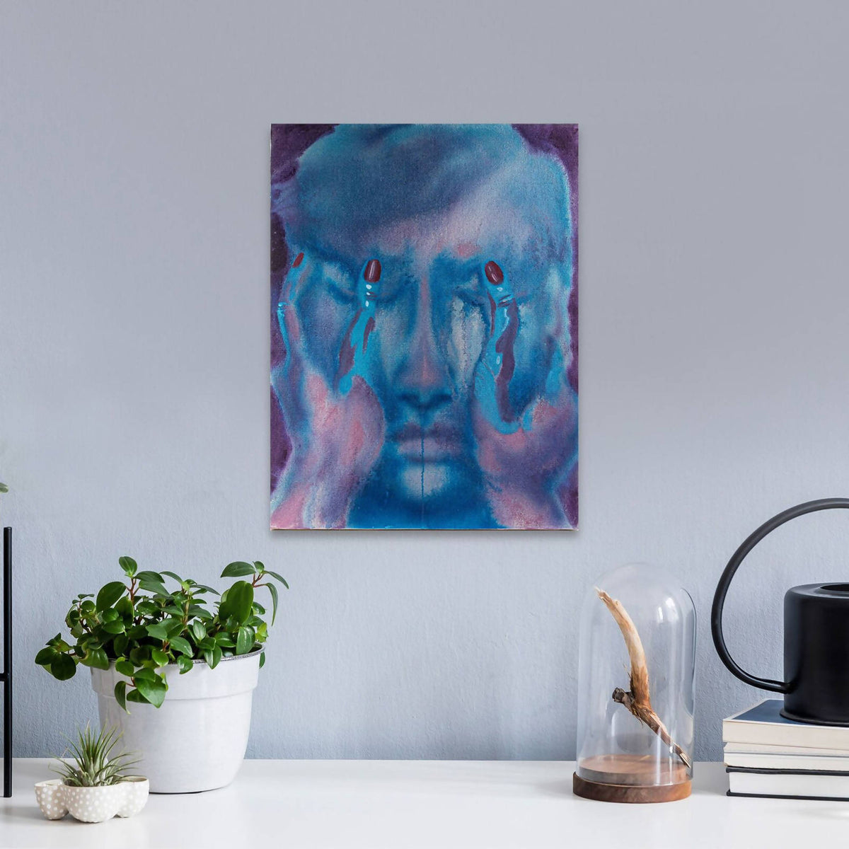 Jamie Angello - Waiting For The Night "False Faces Series" Wall Art ...