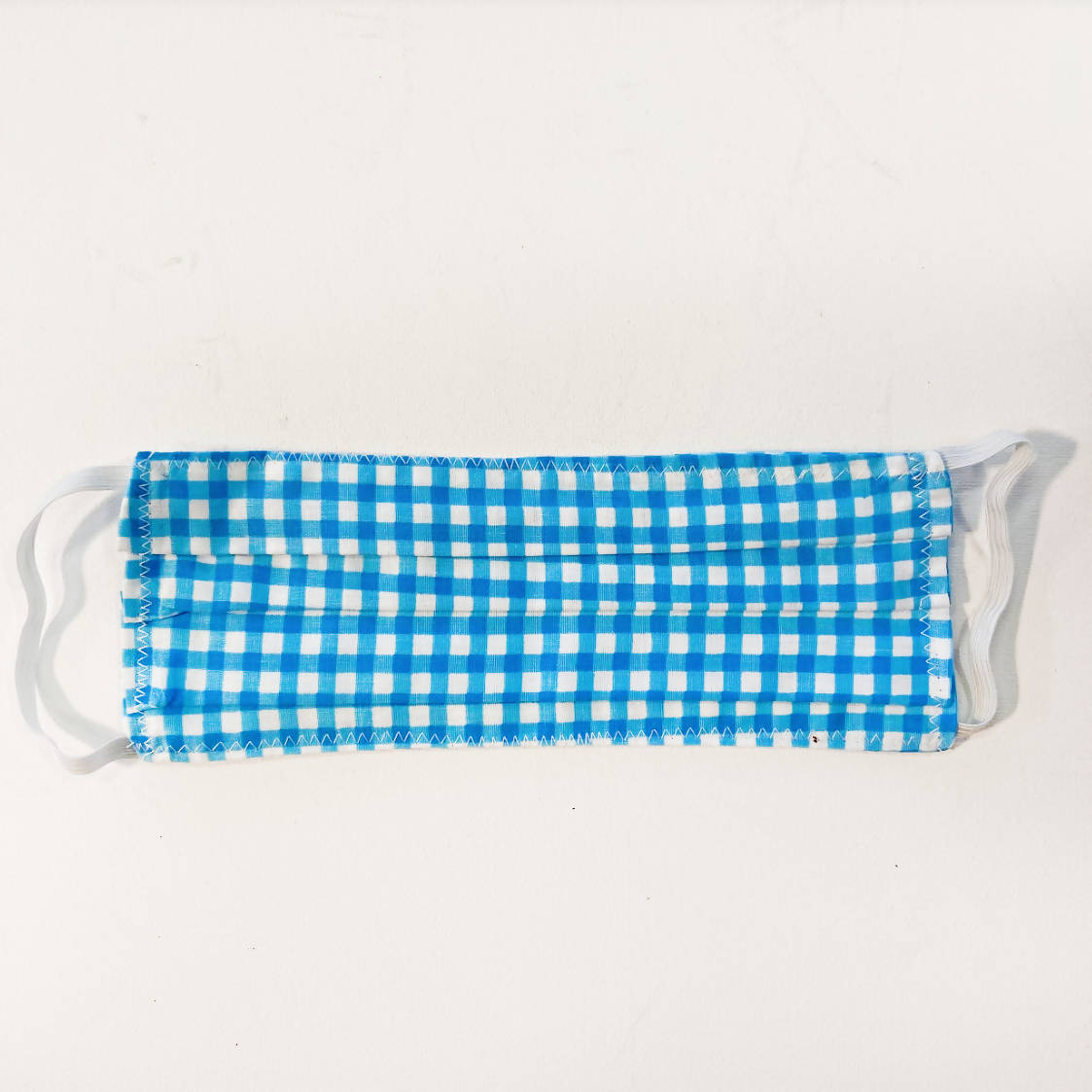 Atrium- Blue Gingham Mask | Atrium 916 - Sacramento.Shop